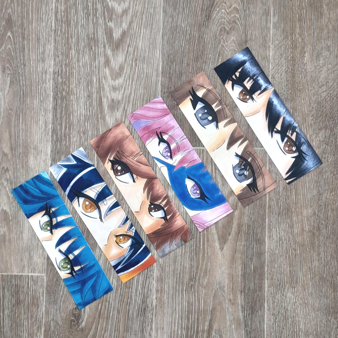 Kawaii Manga Eyes Bookmark Cute Anime Character Bookmark Unique Gift ...