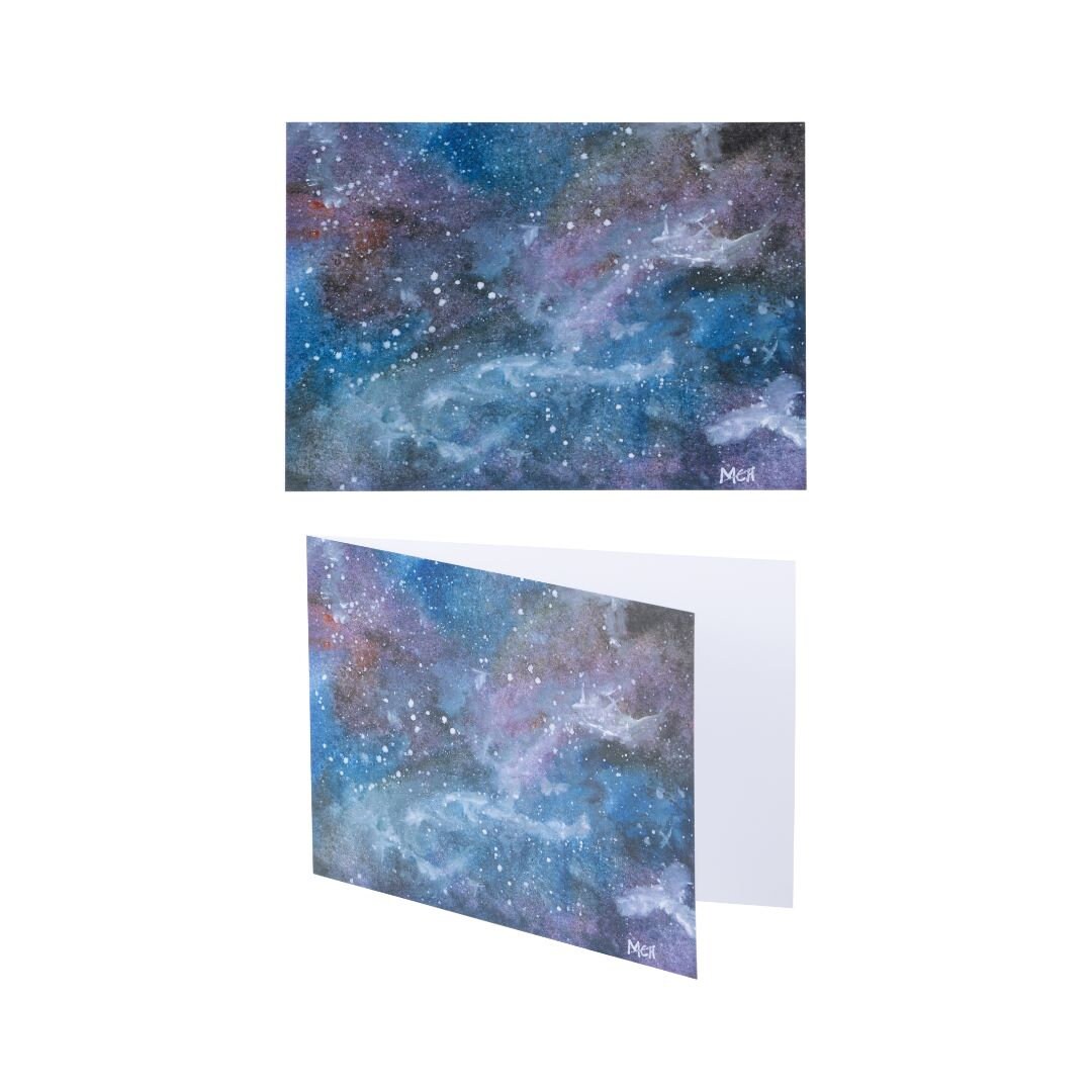 Space Lover Card Astronomer Lover Card Watercolour A6 Greeting Card A6 ...