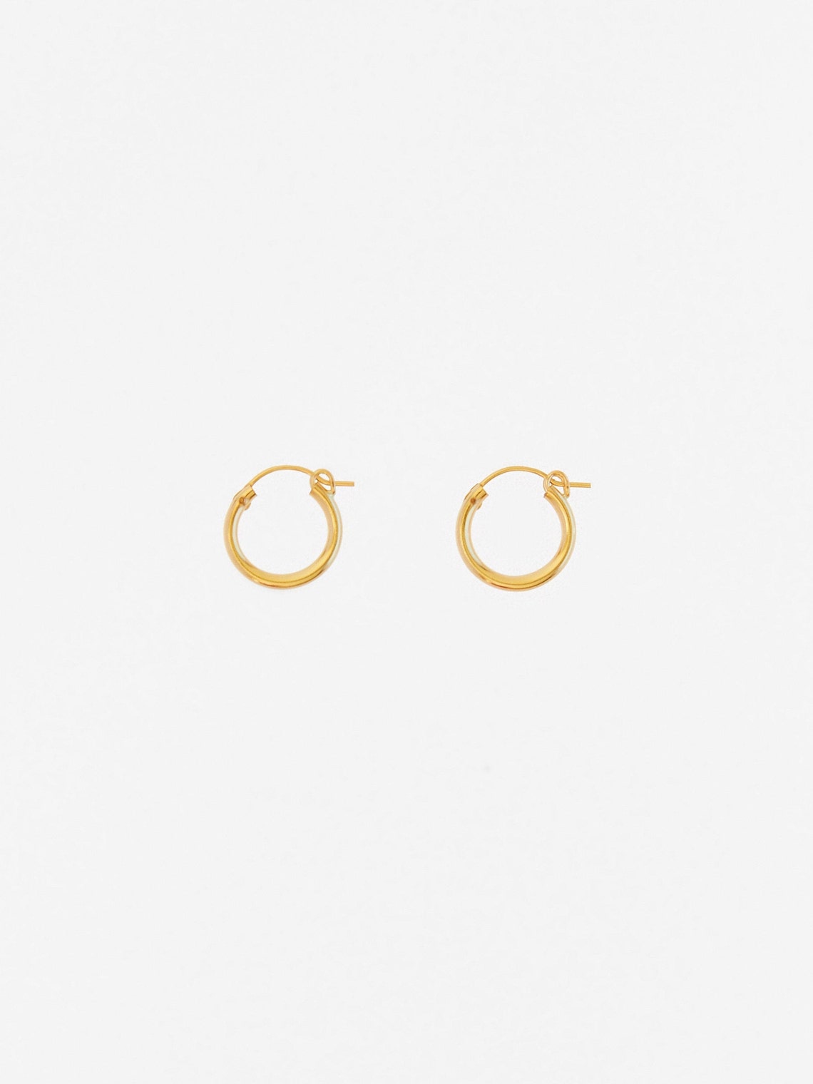 Dainty Gold Hoops 14K Gold Filled Hoops Gold Hoop Earrings | Etsy