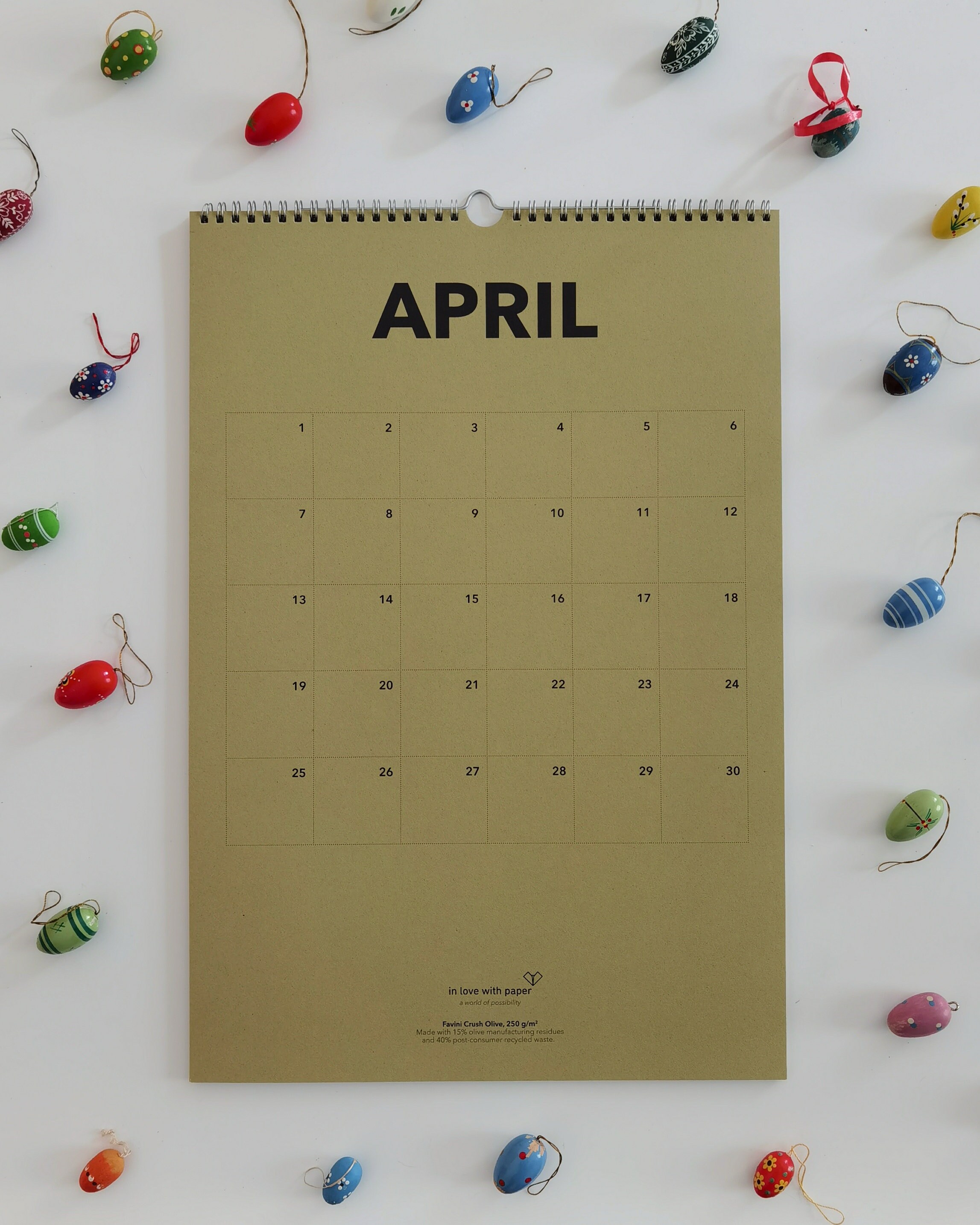 Felis Sustainable Everlasting Birthday Calendar | Made From 13 Unique ...