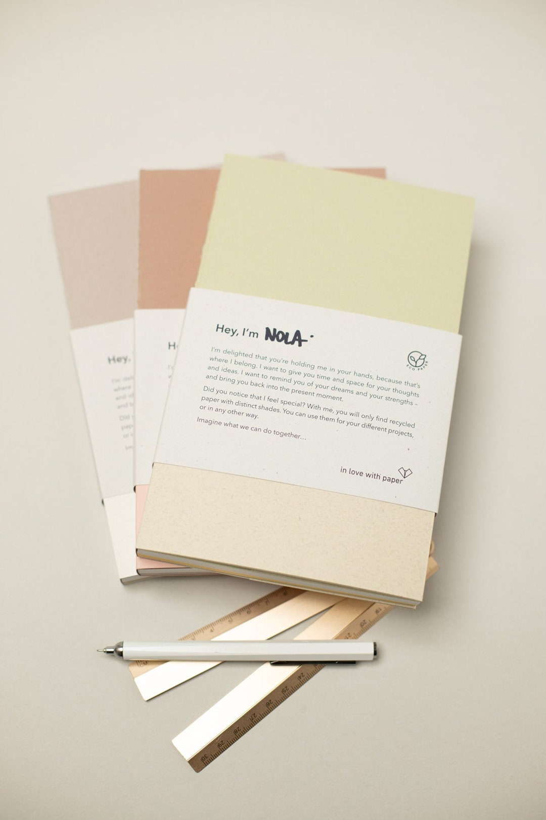 Nola Sustainable Notebook | Made From Recycled & Upcycled Paper | Eco ...