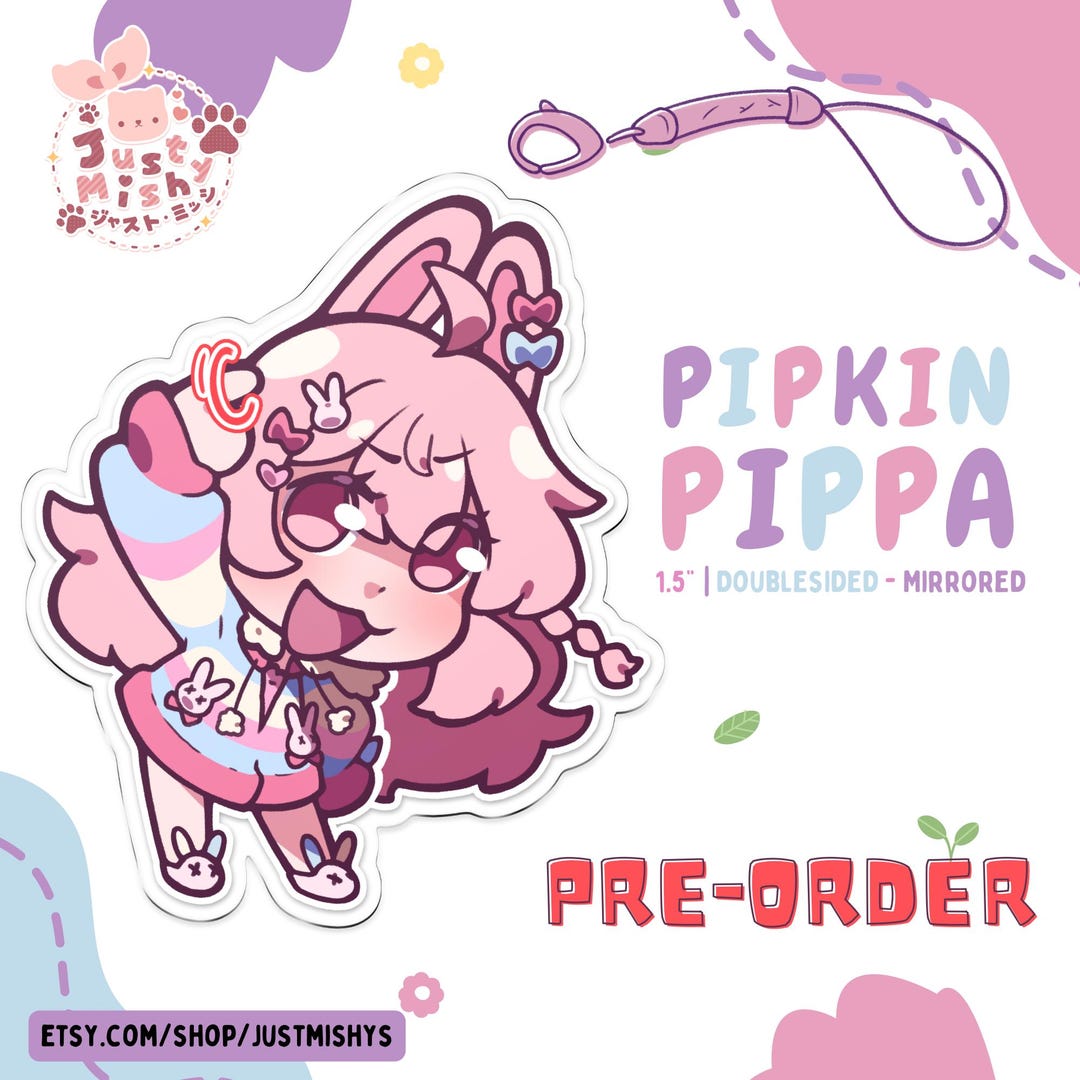 Phase Connect Pipkin Pippa Vtuber Kawaii Acrylic Keychain Small 1.5 ...