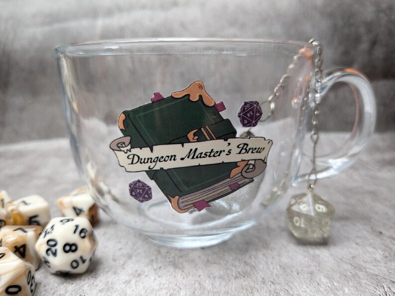 Dungeon Master D&D Glass Teacup | Dungeon Master's Brew Glass | Gift ...