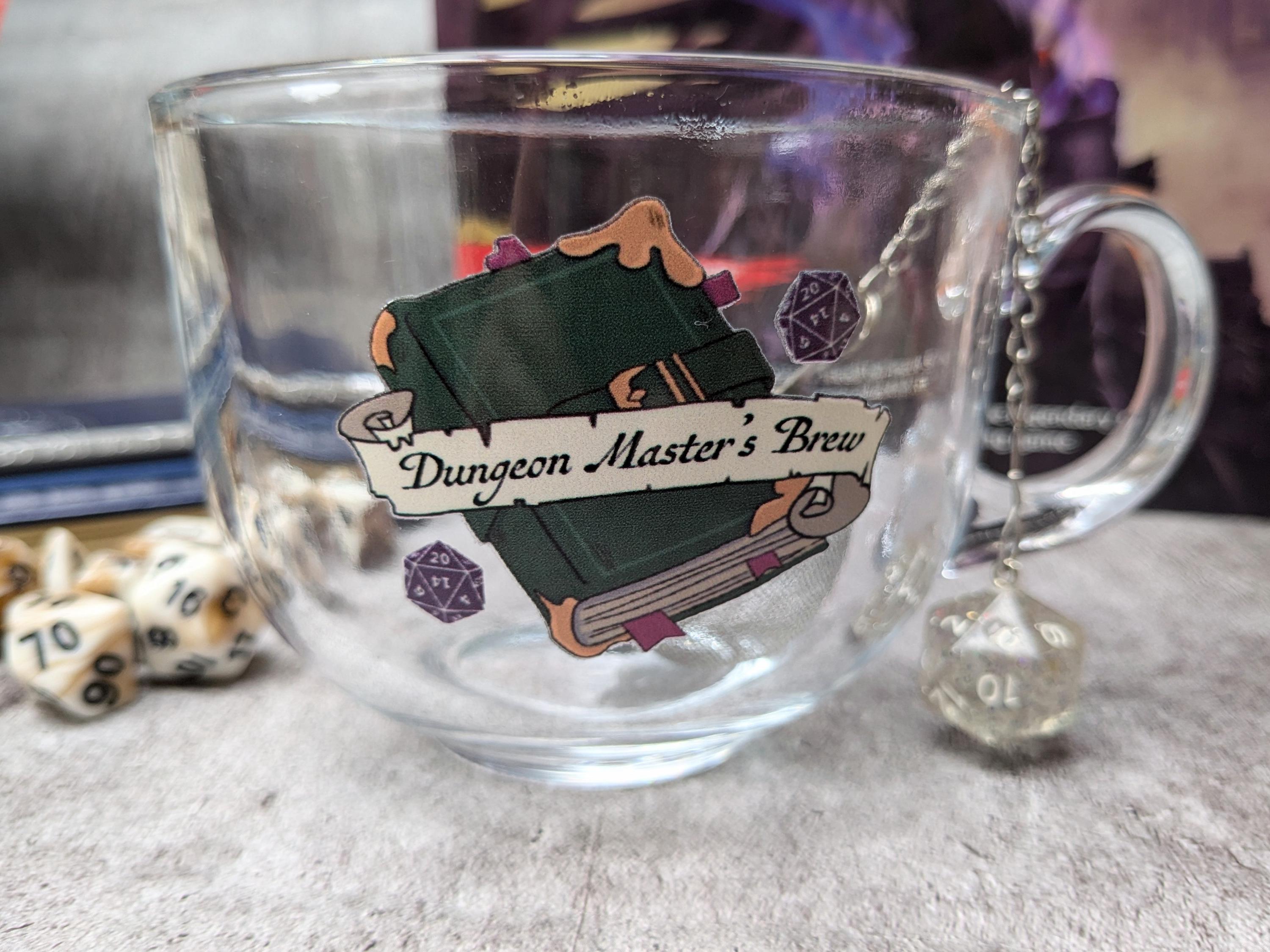 Dungeon Master D&D Glass Teacup | Dungeon Master's Brew Glass | Gift ...