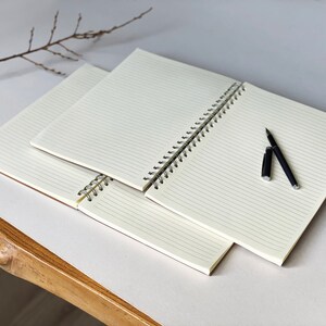 Le Vent Set of 2 A4 Large Spiral Notebooks (8.5"x11") - Wide Each 200 ...