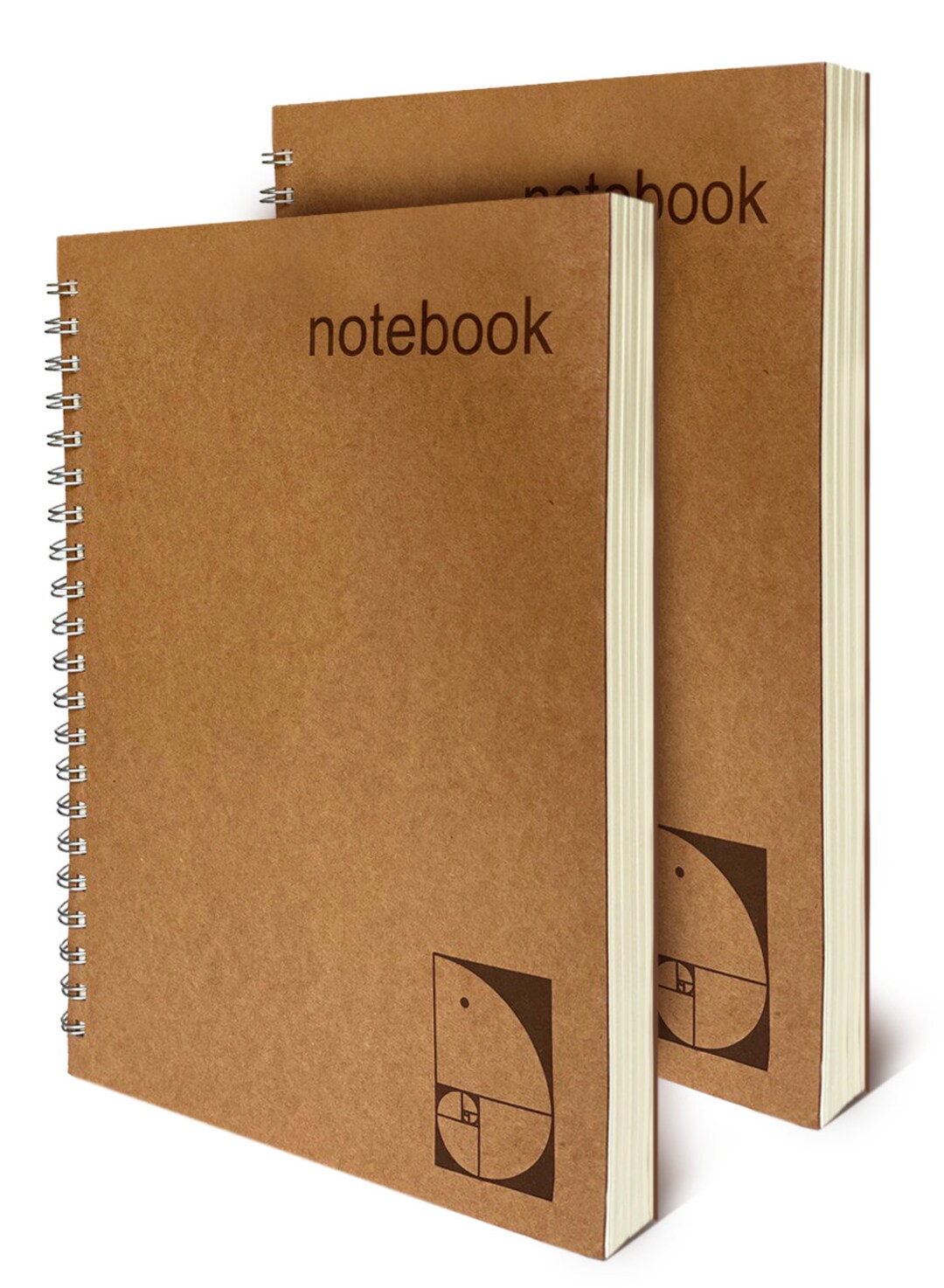 Le Vent Set of 2 A4 Large Spiral Notebooks (8.5"x11") - Wide Each 200 ...