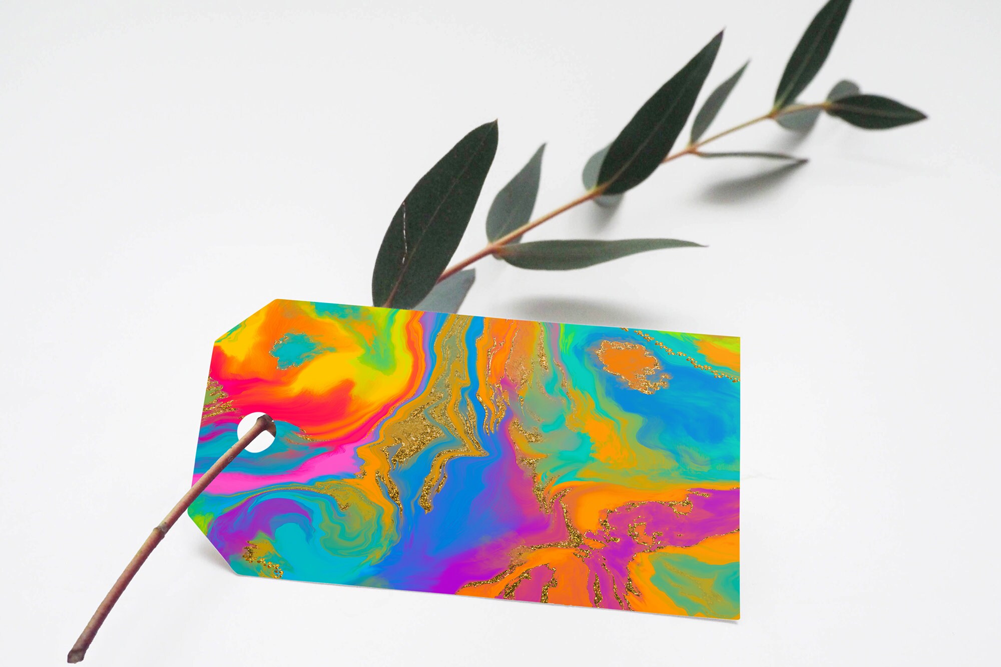 Rainbow Marbling Digital Paper Colorful Marble Acrylic Pour - Etsy