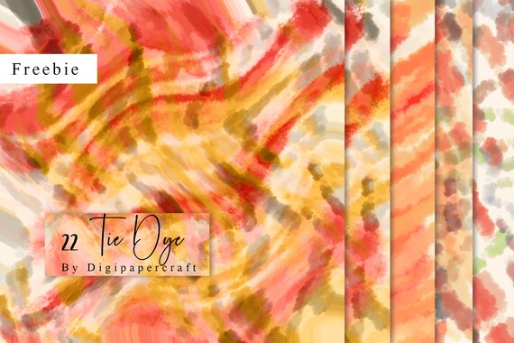 Freebie Tie Dye Digital Paper Colorful Ink Paper Digital | Etsy