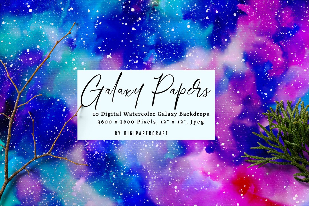 Galaxy Digital Paper, Stardust Background Galaxy Space Backgrounds ...