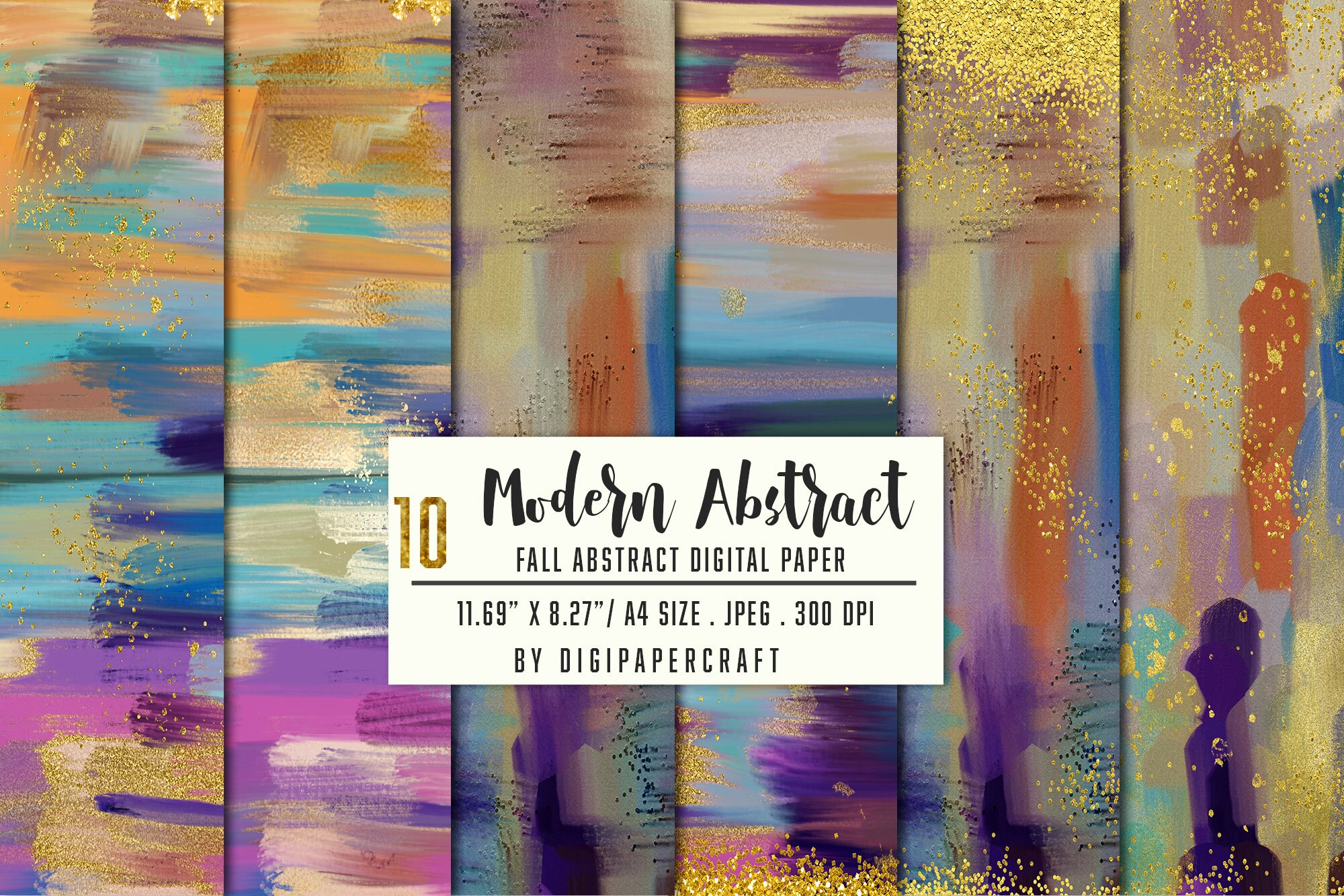 Modern Abstract Art, Digital Download Abstract, Digital Paper ...