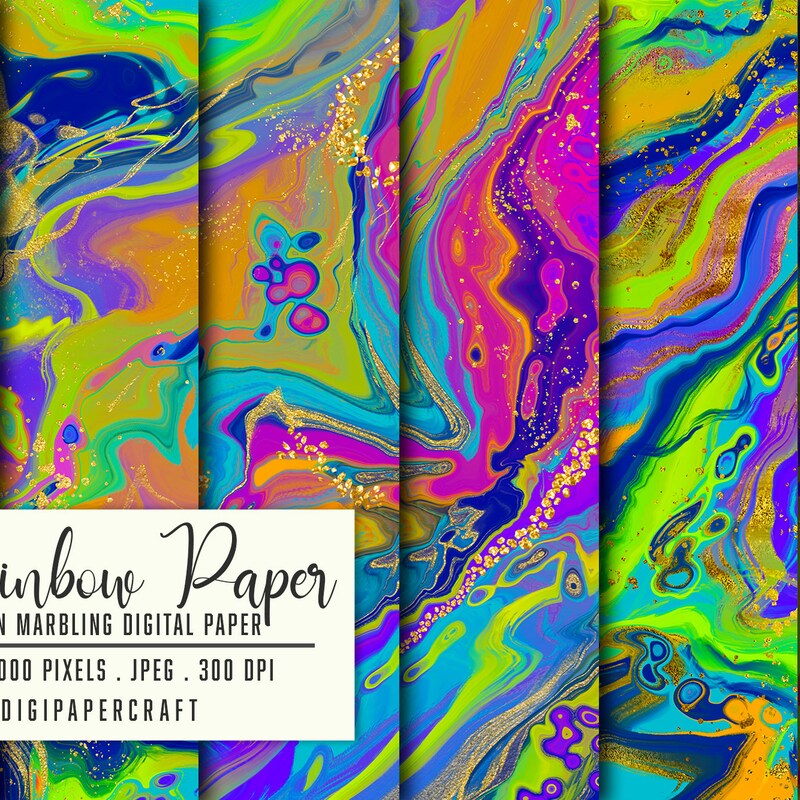 Acrylic Pour Cards - Etsy