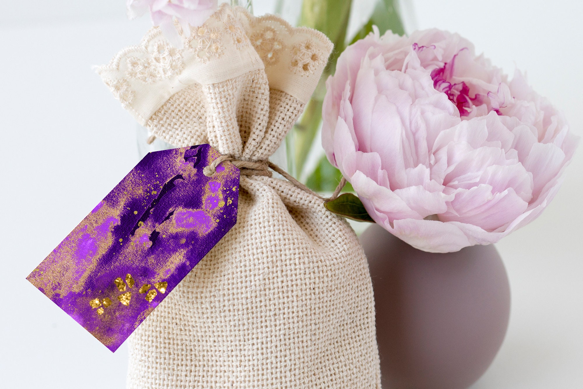 Purple and Gold watercolor paper gold foil watercolor Purple | Etsy