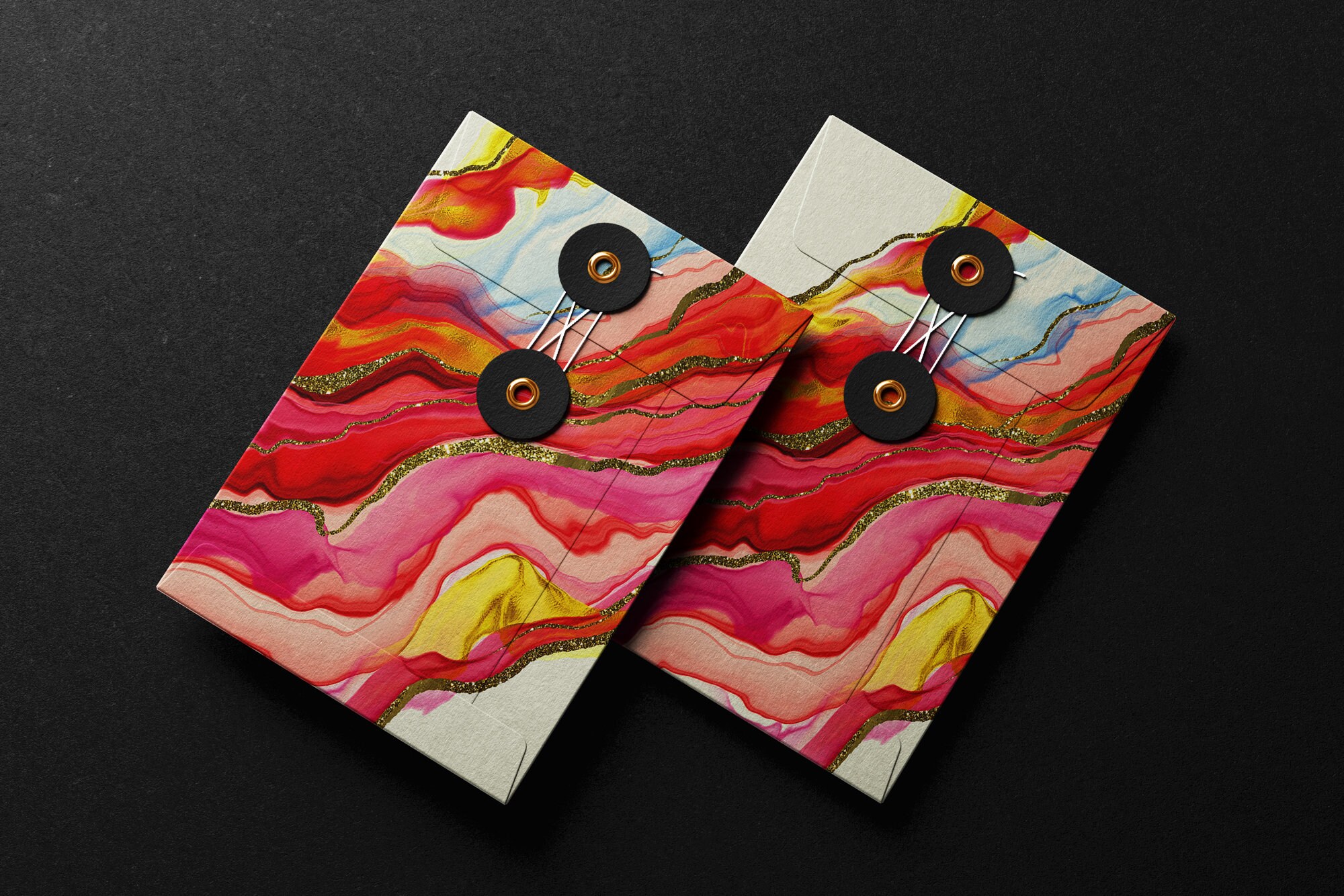 Alcohol Ink Digital Paper Red and Gold Watercolor Paper | Etsy