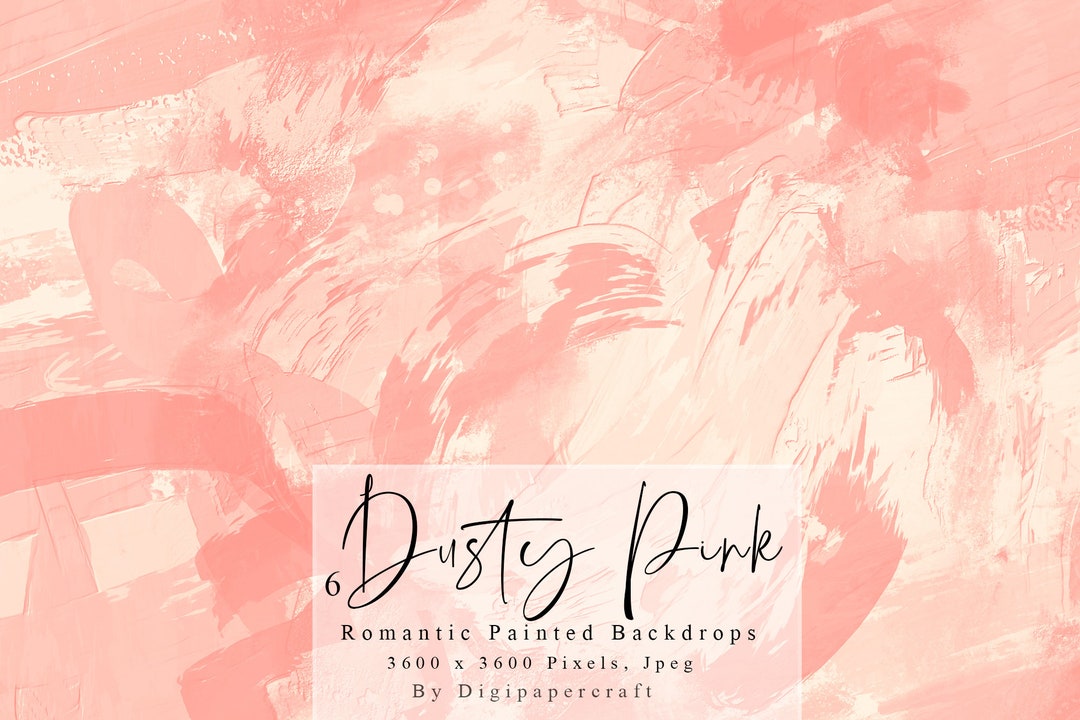 Dusty Pink Backgrounds Paint Texture Painterly Abstract - Etsy