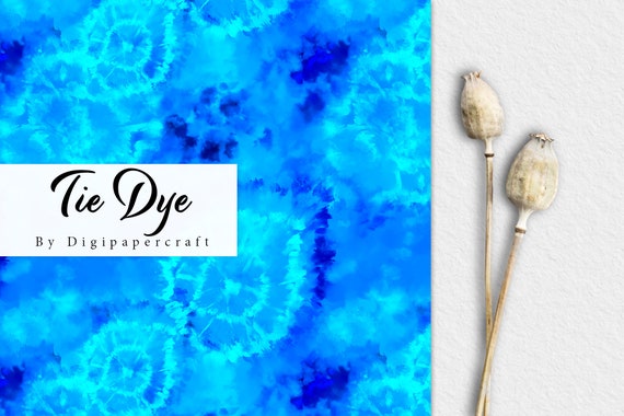 Seamless Tie Dye Digital Paper Blue Seamless Tie Dye Shibori - Etsy