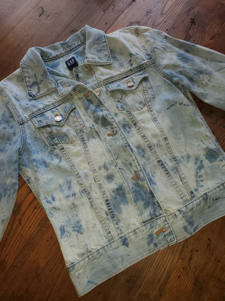 Womens M Acid Wash Denim Jacket - Etsy