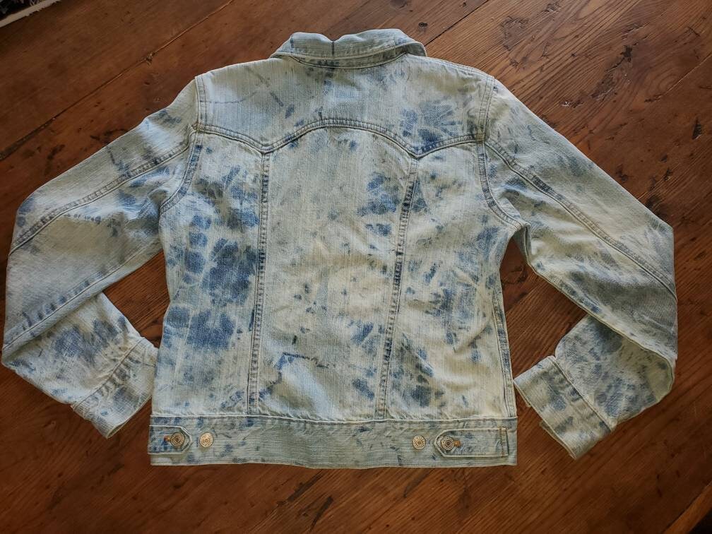 Womens M Acid Wash Denim Jacket - Etsy
