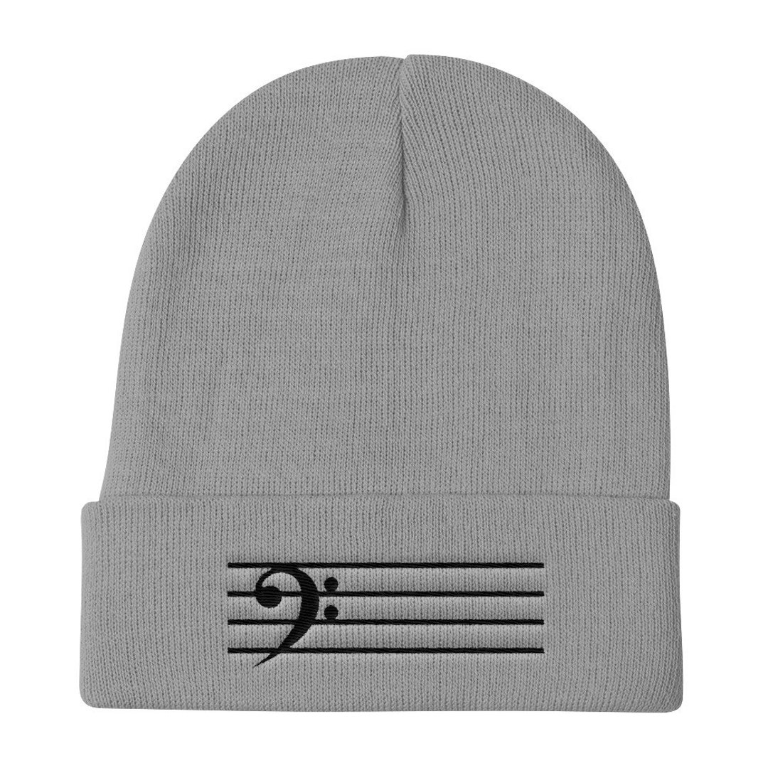 BASS Clef Knit Beanie - Etsy