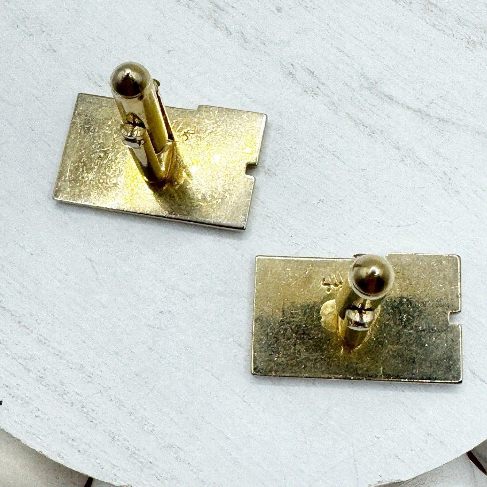 Swank Greek Key Cufflinks Vintage Gold Tone MCM Wedding Fancy Dapper - Etsy