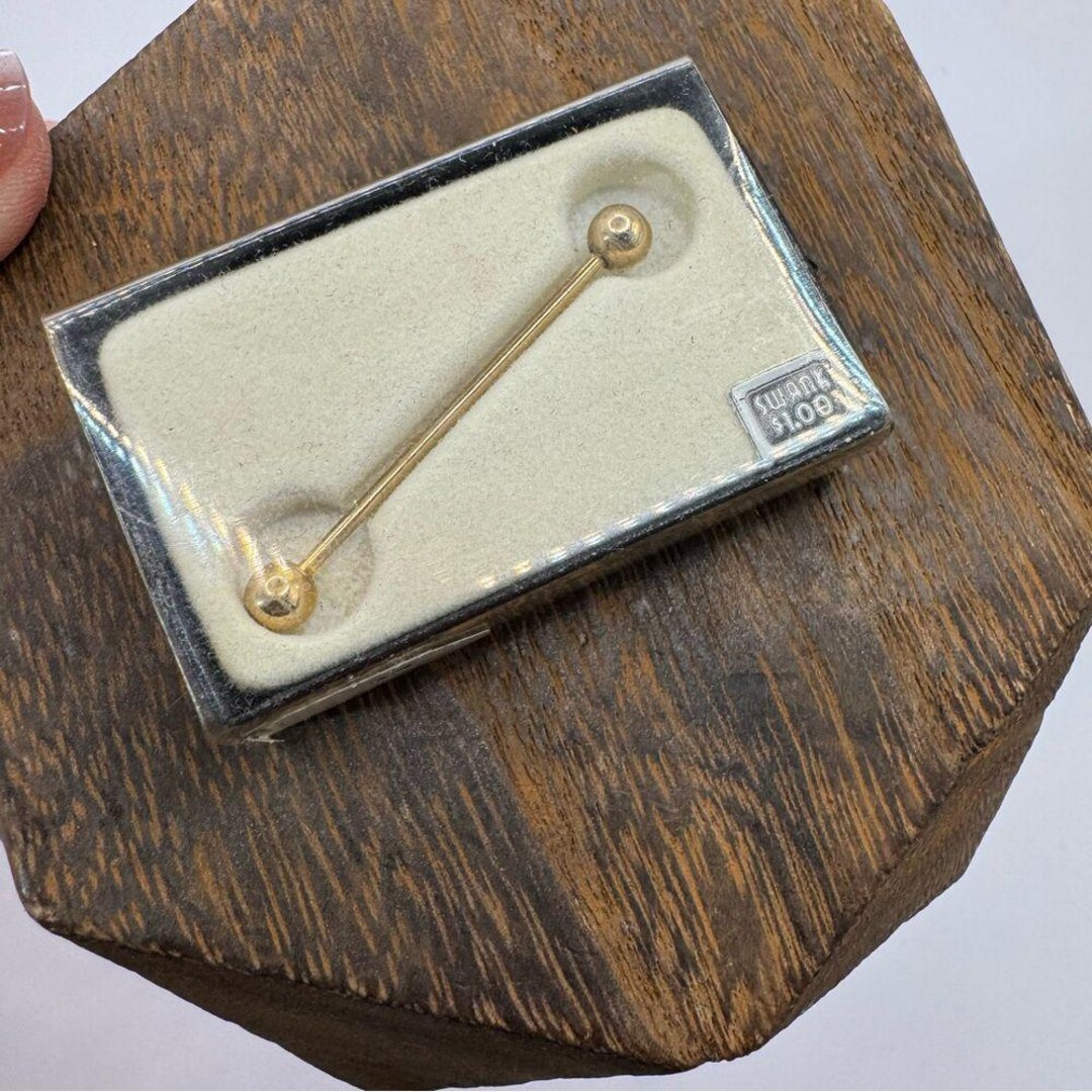 Swank Vintage Gold Tone Barbell Collar Pin in Original Box - Etsy