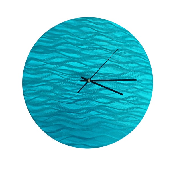 Teal Clock - Etsy