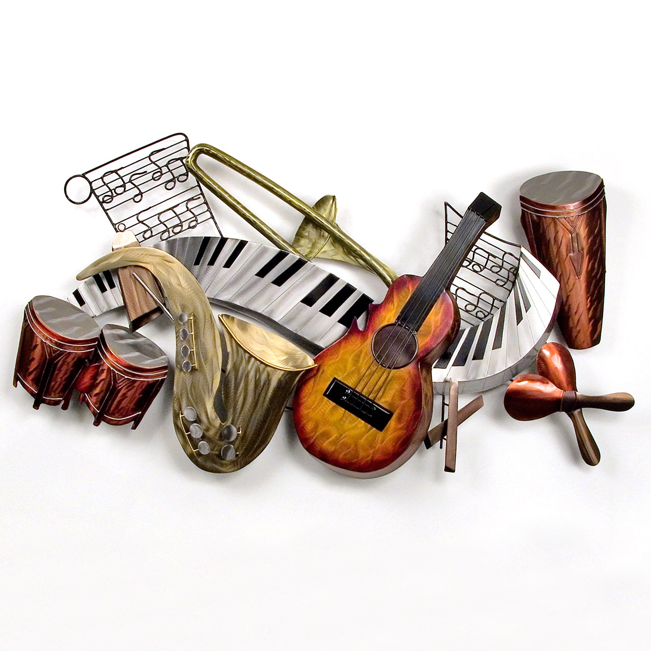 Salsa Bailar Musical Instruments Contemporary Metal Wall - Etsy