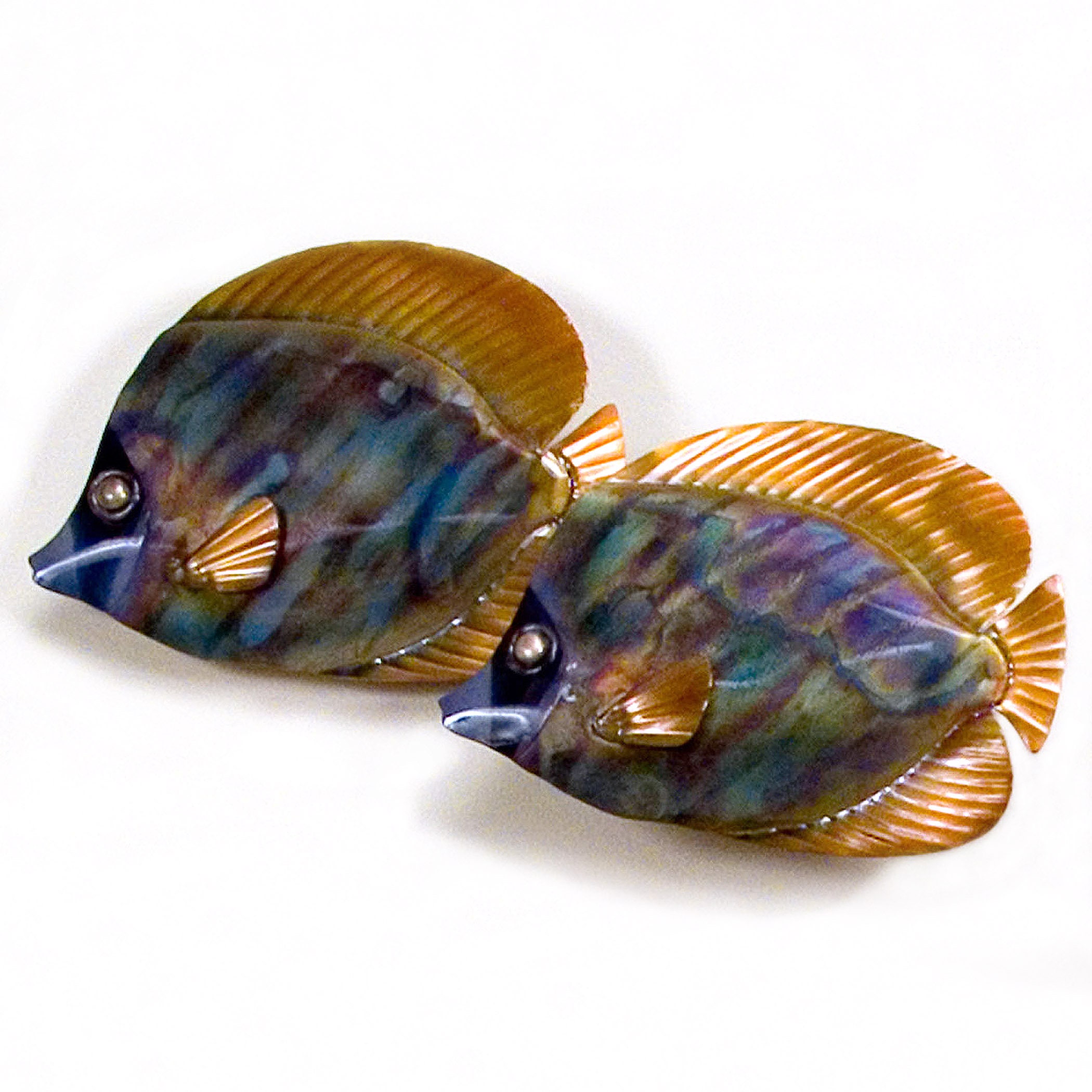 Butterfly Fish School 2 Fish Coastal Tropical Metal Wall Decor - Etsy