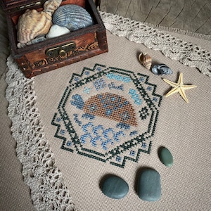 Little Turtle Cross Stitch Pattern Easy Counted Cross Stitch - Etsy