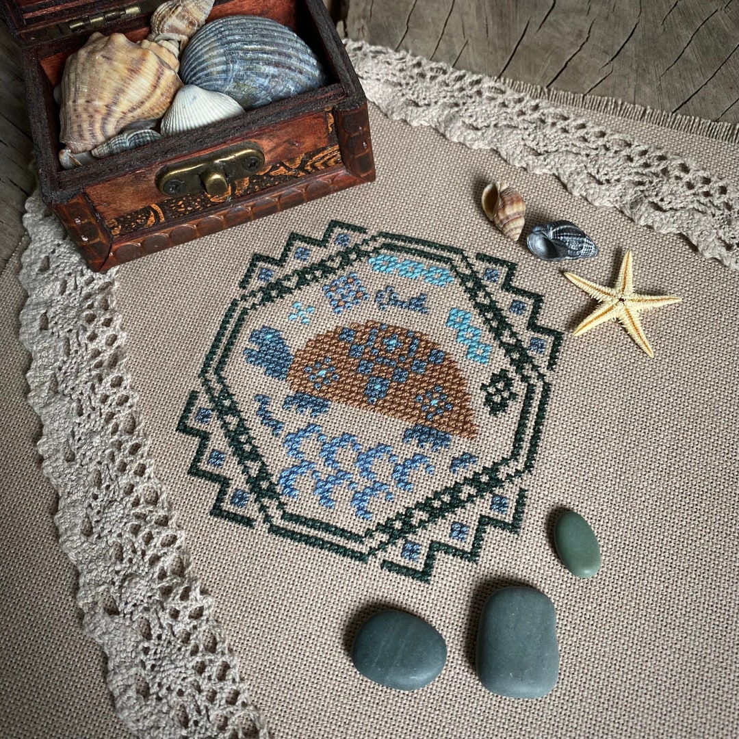 Little Turtle Cross Stitch Pattern, Easy Counted Cross Stitch Chart ...