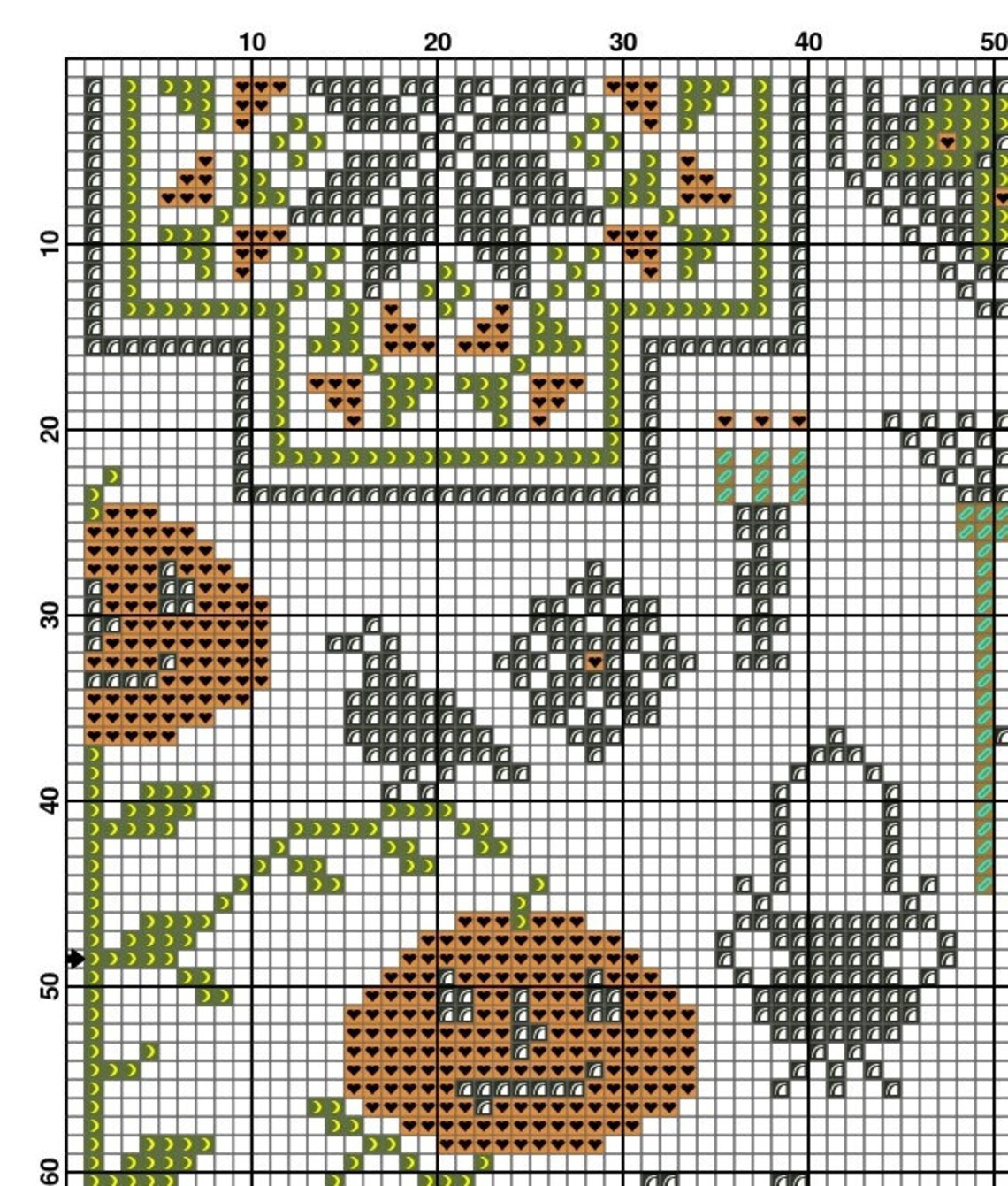Halloween Mini Quaker Sampler Cross Stitch Pattern, Easy Counted Cross ...