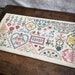 True Love Mini Quaker Sampler Cross Stitch Pattern, Easy Counted Cross ...