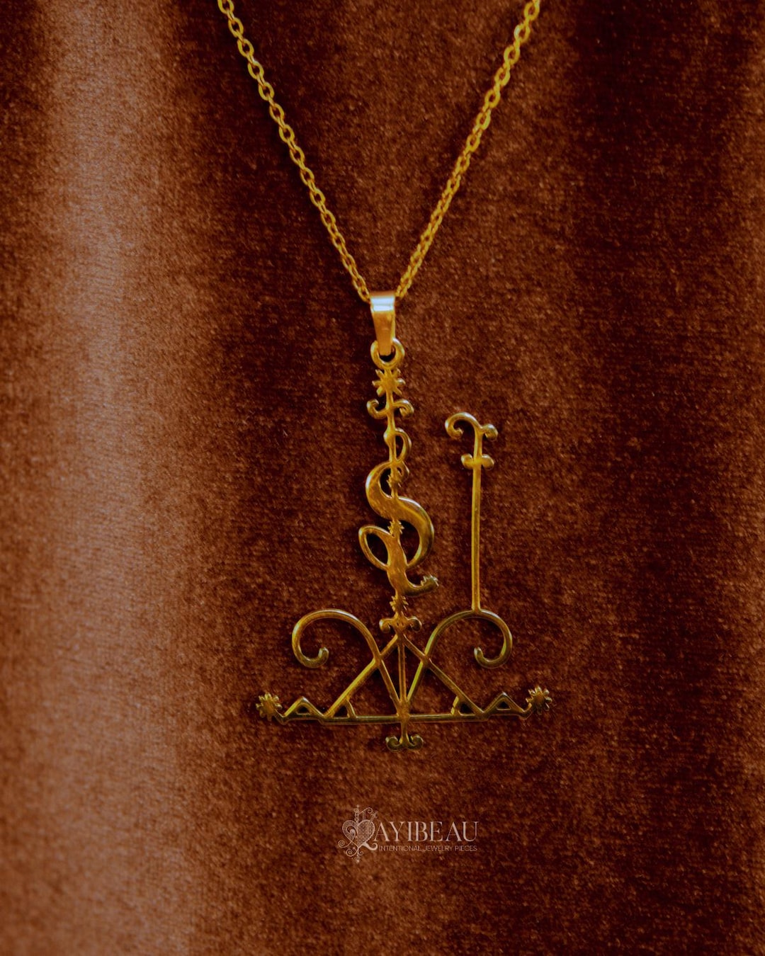 Pre-order* | Papa Loko | Haitian Vodou Vèvè Necklace | Spirituality ...