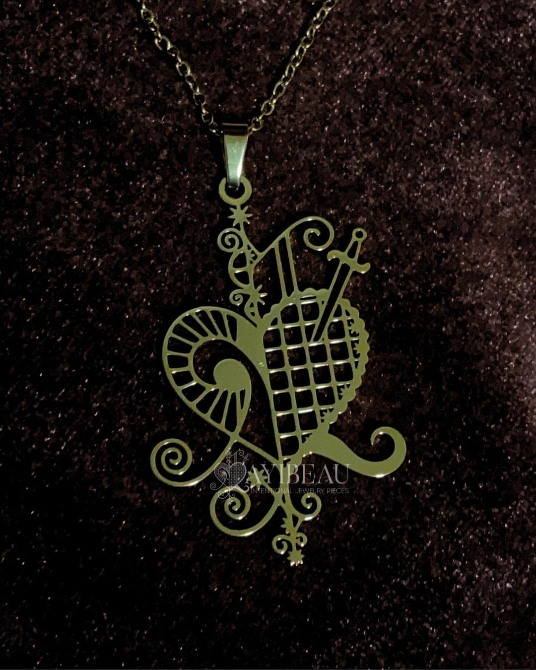 Pre-order* | Èzili Freda/Èzili Dantò Combination | Haitian Vodou Vèvè ...