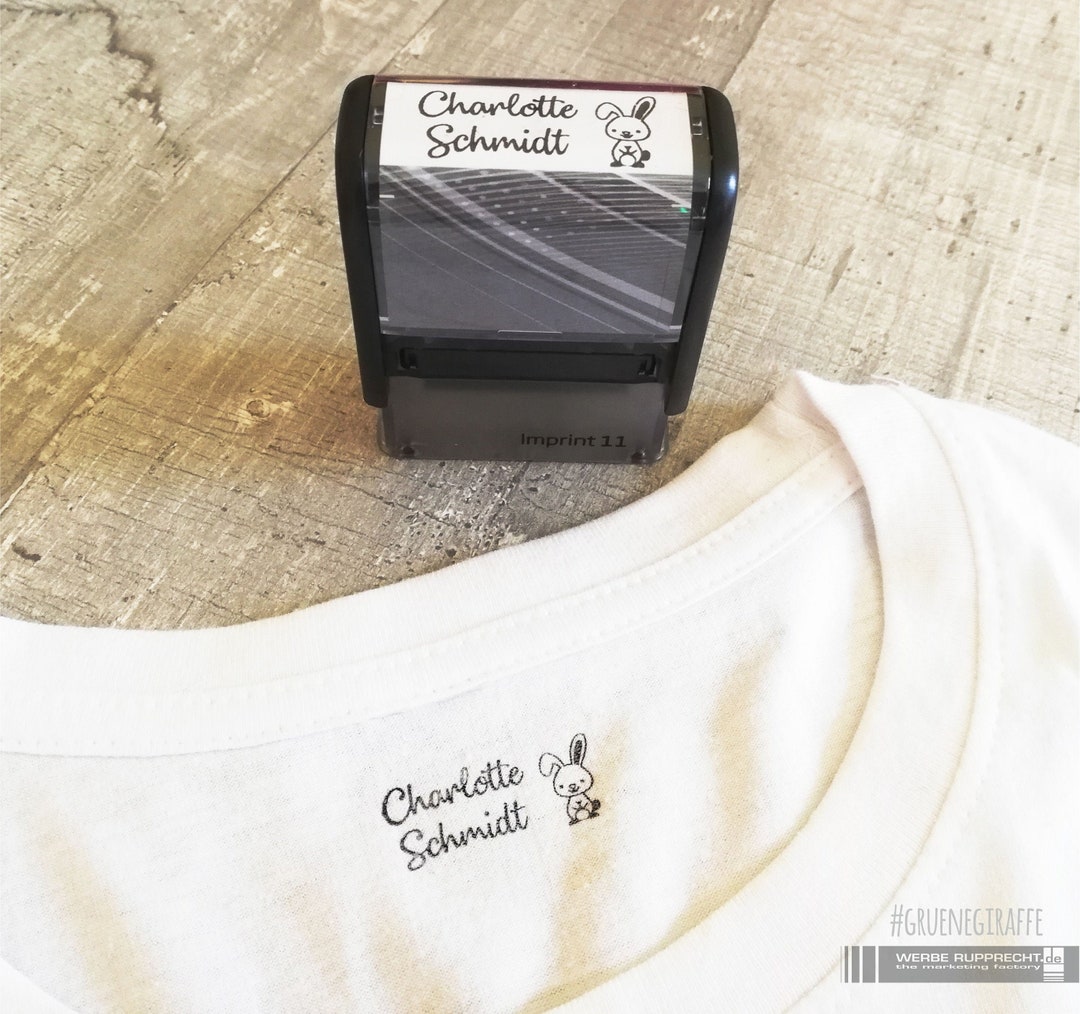 Textile Stamp / Self-inking Stamp / Personalized With Name / Custom ...