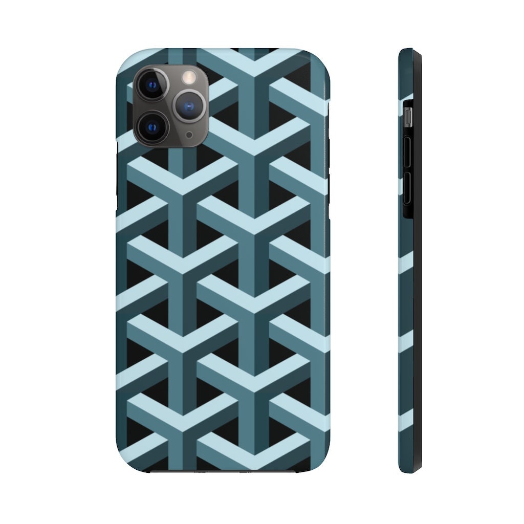 Iphone Case Optical Illusion 3d Geometric Design Case Mate - Etsy