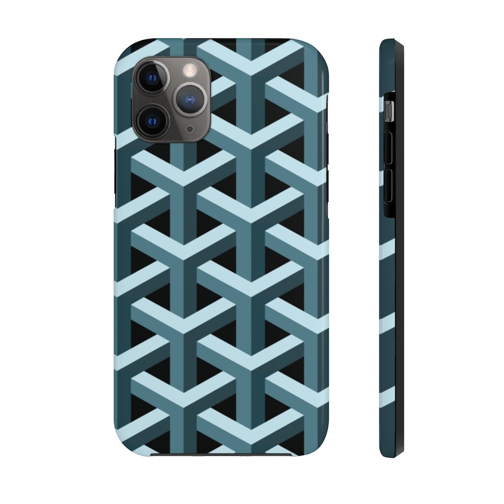 Iphone Case Optical Illusion 3d Geometric Design Case Mate - Etsy