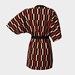 Inca Red Black and Cream Silk Kimono Robe, Anniversary Gift Ancient ...
