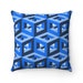 3d Cube Throw Pillow, Optical Illusion Geometric Spun Polyester Square ...