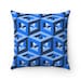 3d Cube Throw Pillow, Optical Illusion Geometric Spun Polyester Square ...