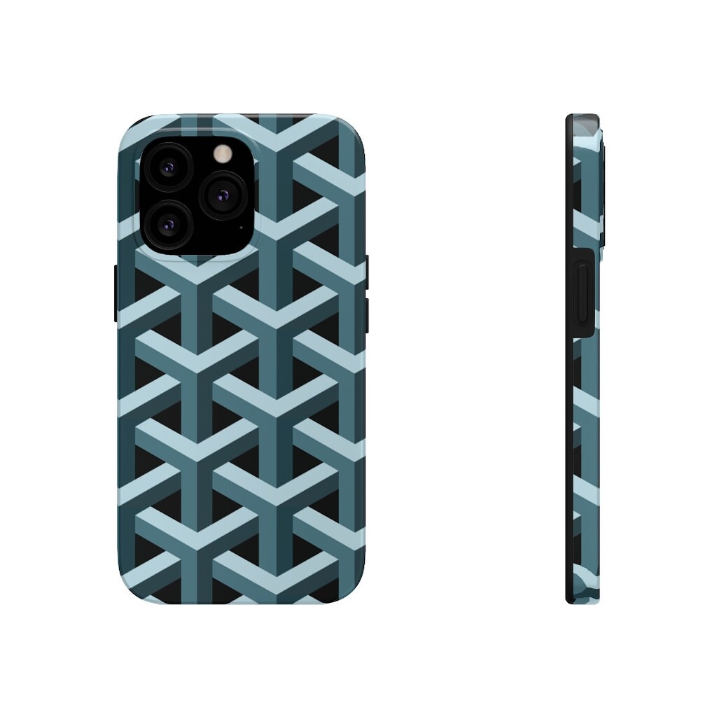Iphone Case Optical Illusion 3d Geometric Design Case Mate - Etsy