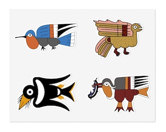 Inca Tern Nazca Peru Ancient Art Sticker Sheets Peruvian Birds - Etsy
