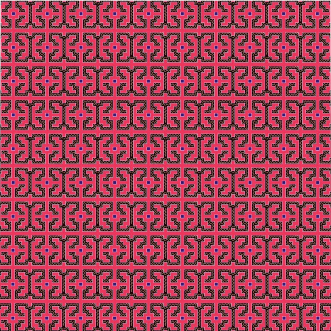 Red and Black Shipibo Conibo Peru Jungle Rainforest Design - Etsy