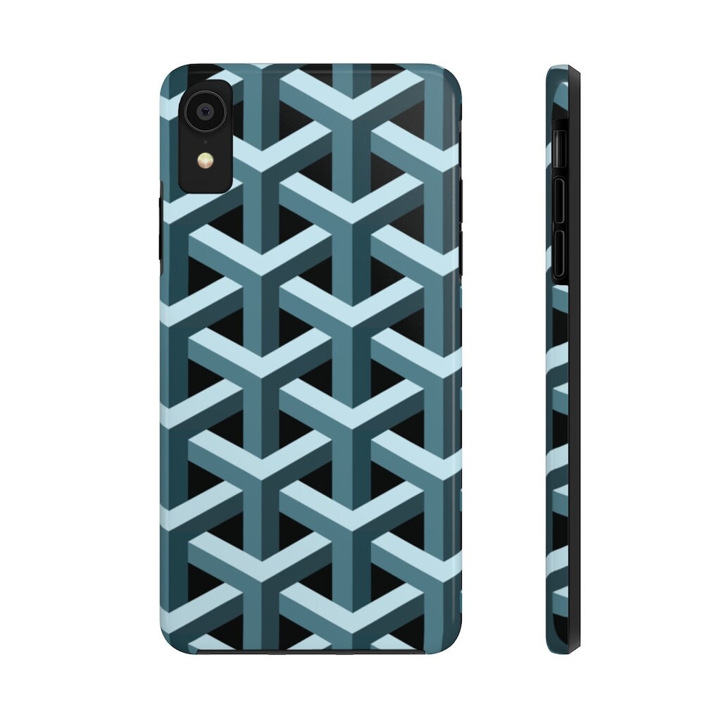 Iphone Case Optical Illusion 3d Geometric Design Case Mate - Etsy