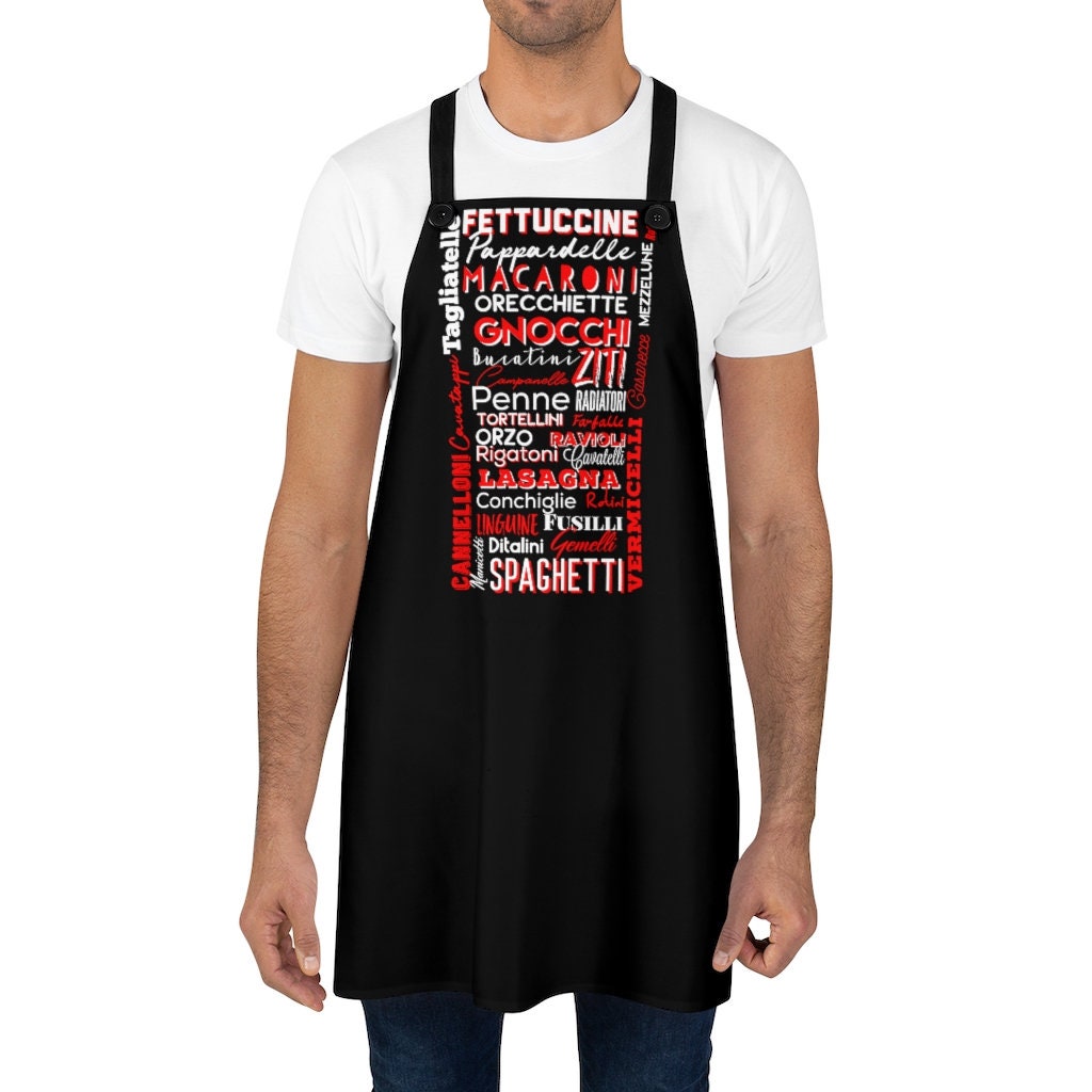 Italian Food Apron Italy Foods Pasta Types Chef Gift Italian - Etsy