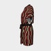 Inca Red Black and Cream Silk Kimono Robe, Anniversary Gift Ancient ...