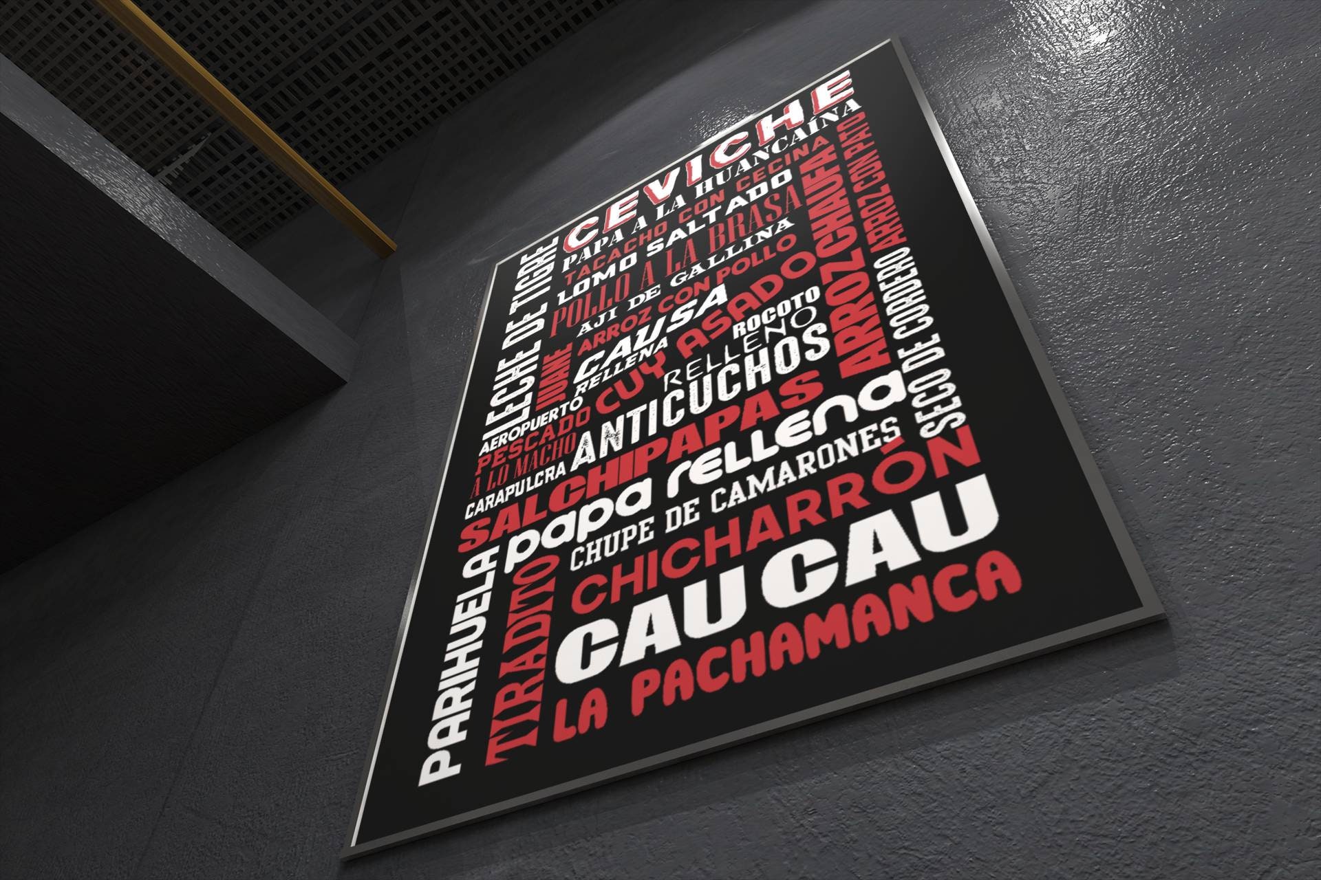 Peruvian Food Poster Peru Foodie Latin Kitchen Posters Ceviche Lomo ...