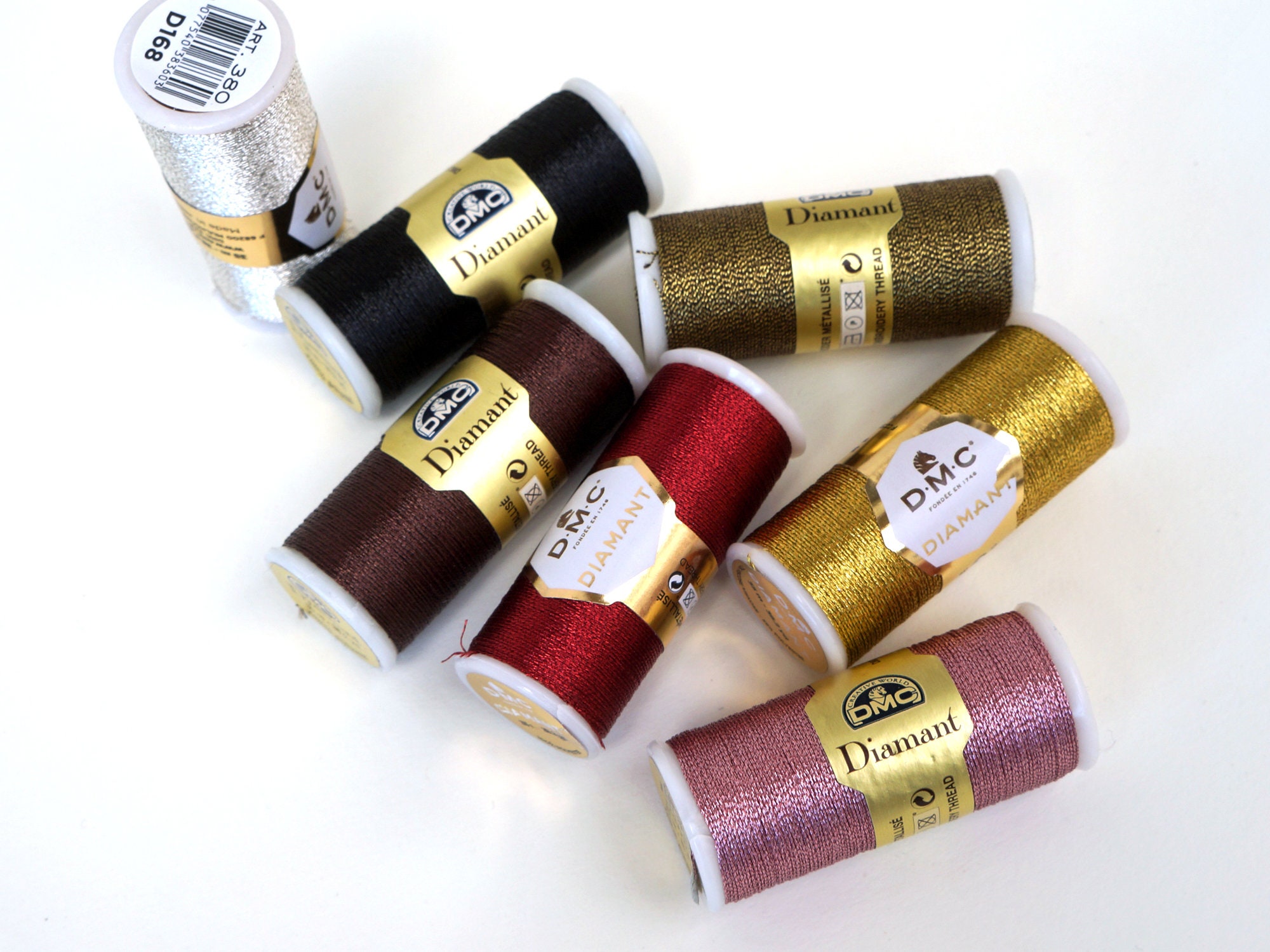 Lurex Embroidery Thread by DMC Silver Shiny Thread - Etsy