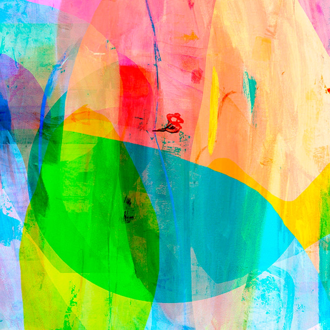 Set of Two Prints Instant Download Colorful Abstract - Etsy