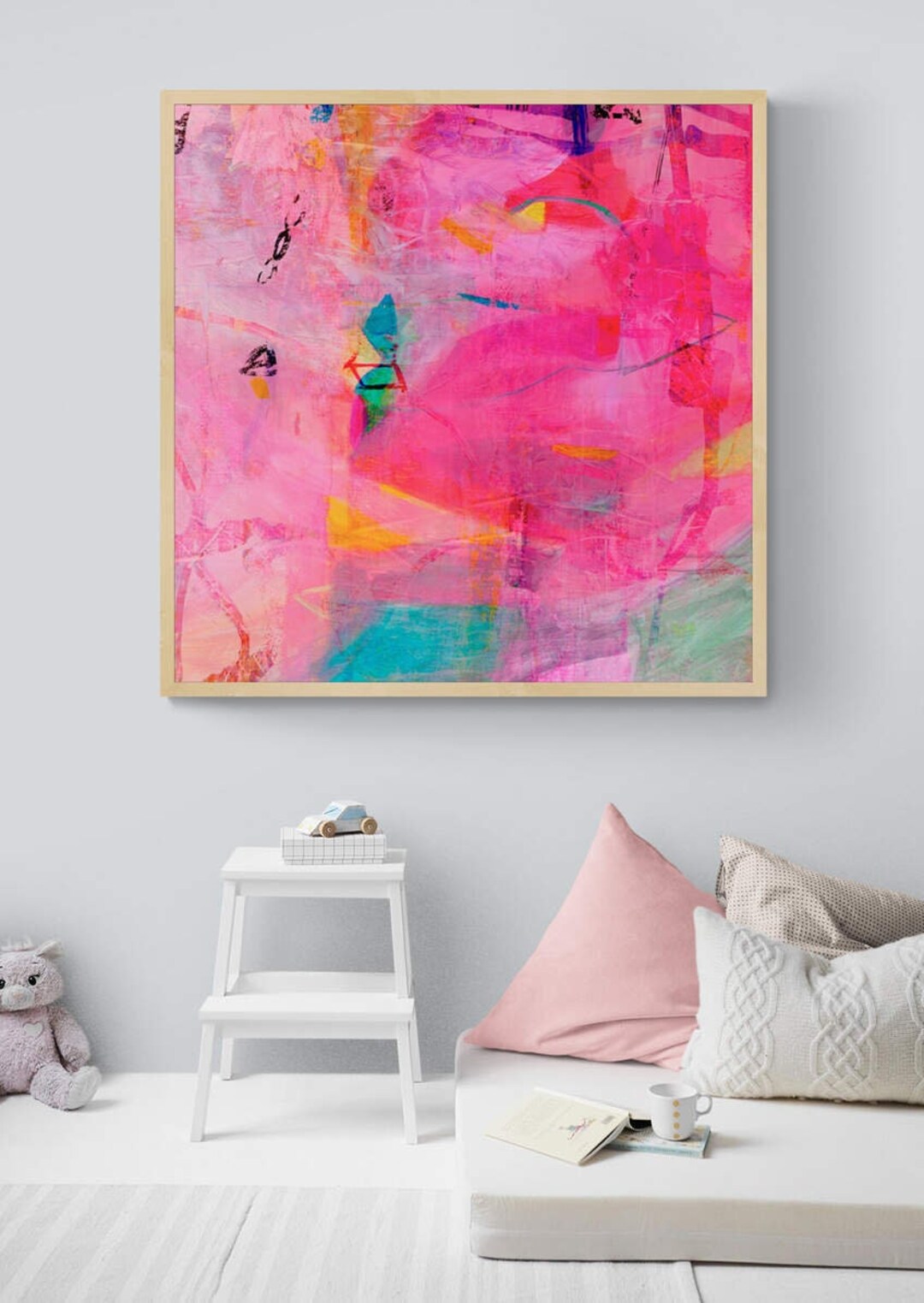Hot Pink Abstract Digital Download Pink Instant Download - Etsy