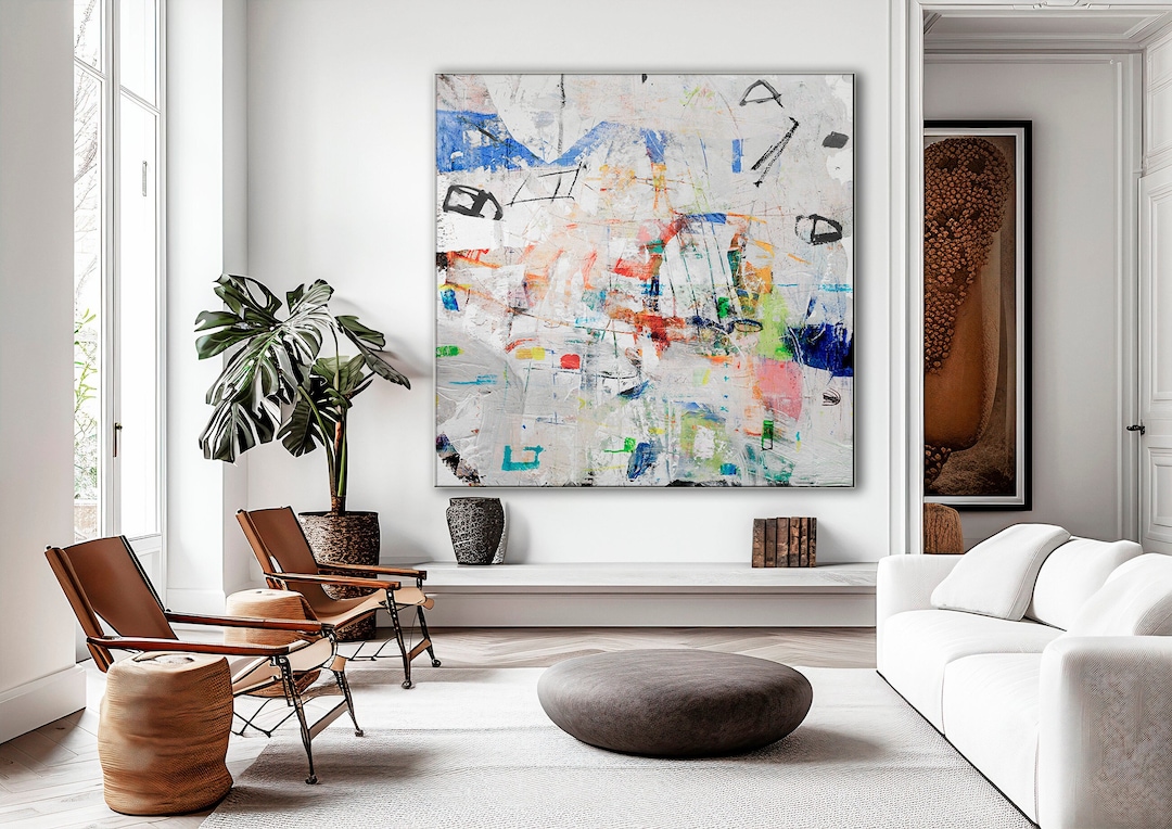 Colorful Abstract Painting: Modern Wall Art Print (digital Download) - Etsy